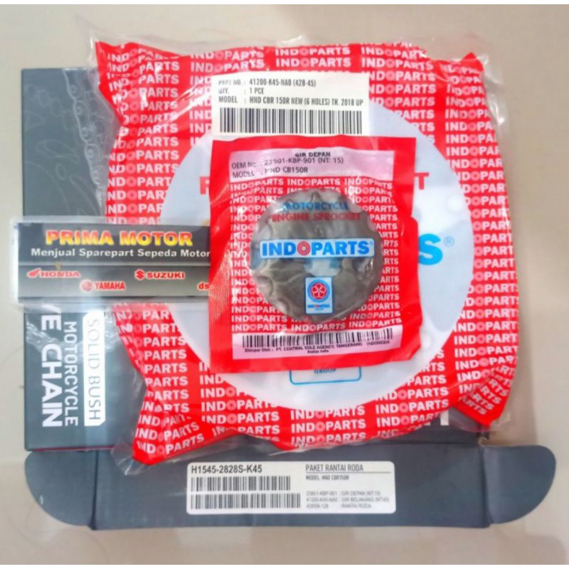 Jual GEAR SET CBR 150 R LED INDOPART GIR SET CB150R 2021 LUBANG 6 ...