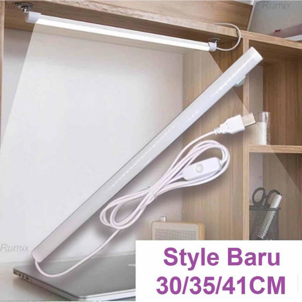 Jual Lampu Neon Panjang /Strip Tabung LED USB Belajar Kerja Rumah Dapur ...