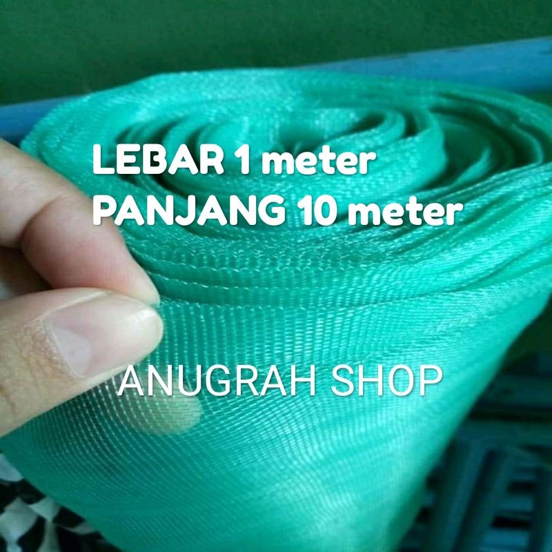 Jual Jaring Kasa hijau 1 x 10 meter / insect net hijau / jaring BSF / jaring nyamuk / jaring ...