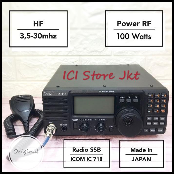 Jual Icom Ic 718 / Radio Ssb Icom / Radio Hf / Radio All Band Original ...