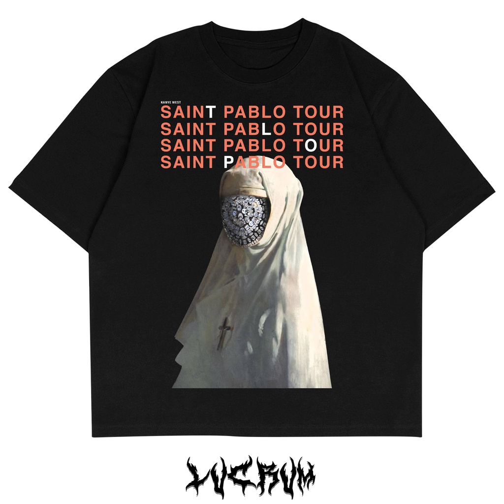 Jual Kaos Rapper Kanye West Saint Pablo Tour Oversized Vintage Style ...