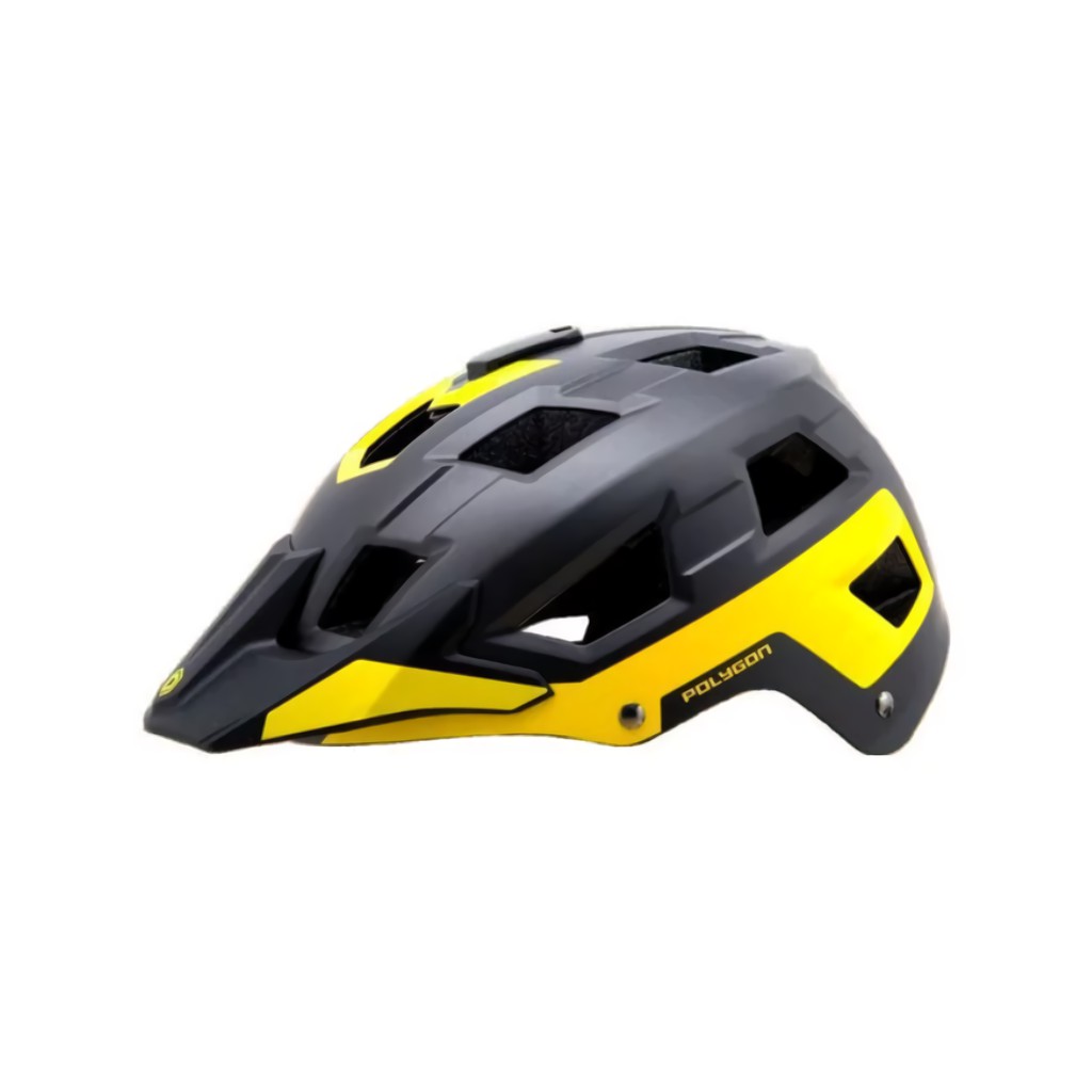 Jual Helm Polygon Ramp Black Yellow | Shopee Indonesia