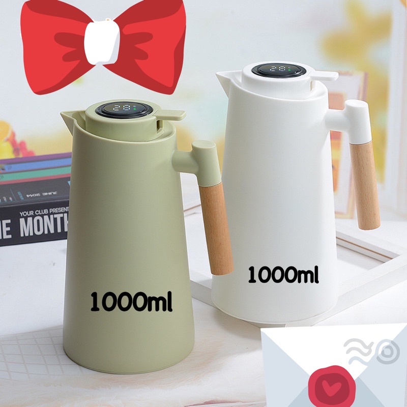 Jual TERMOS / TEKO ANTI PANAS DINGIN DENGAN LAYAR LED 1000ml | Shopee ...