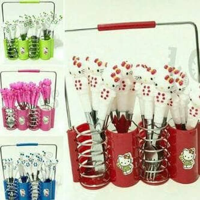 Jual Sendok Set Karakter Hello Kitty 24 Pcs | Shopee Indonesia