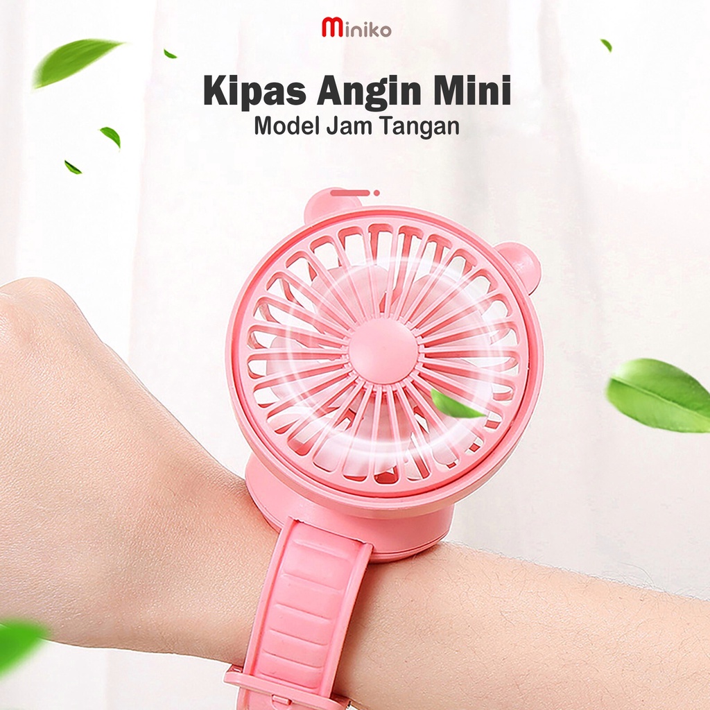 Jual Kipas Angin Mini Model Jam Tangan Rechargeable kode VOVI-HA-1168 ...