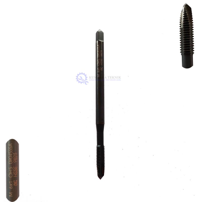 Jual HAND TAP PANJANG M6 x 1 TAP MESIN M6 x 1 UNTUK DRAT BAUT 10 OSG | Shopee Indonesia
