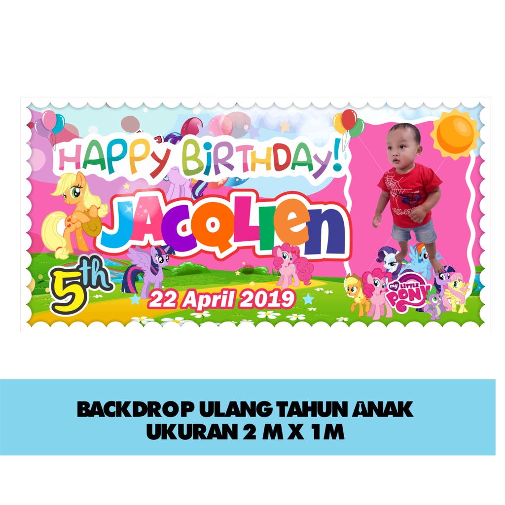 Jual SPANDUK / BANNER BACKDROP ULANG TAHUN ANAK,BACKDROP BIRTHDAY ...