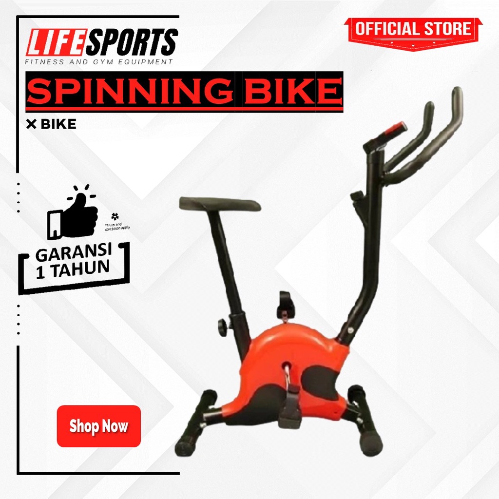 Jual LIFESPORTS - New Alat Olahraga Fitness Gym Static Bike Sepeda ...
