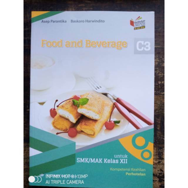Jual Food and beverage kelas 3 smk/mak (xii) keahlian perhotelan k13 ...