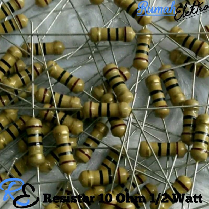 Jual Resistor 10 ohm 1/2 Watt | Shopee Indonesia