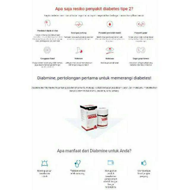 Jual Diab mine DIABMINE Obat Diabetes Original Bpom Resmi | Shopee ...