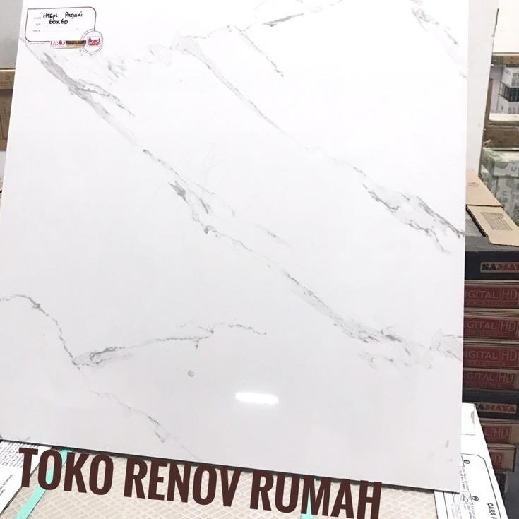 Jual Murah Viral granit lantai 60x60 putih motif marmer (GLOSSY)/ granit lantai 60x60/granit ...