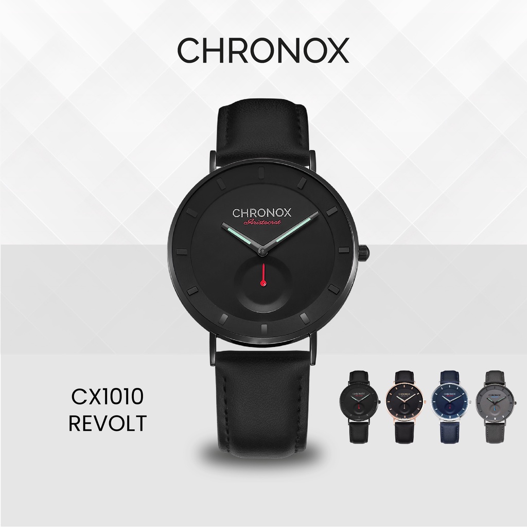 Jual CHRONOX Jam Tangan Pria Kulit Analog - CX1010 REVOLT | Shopee ...