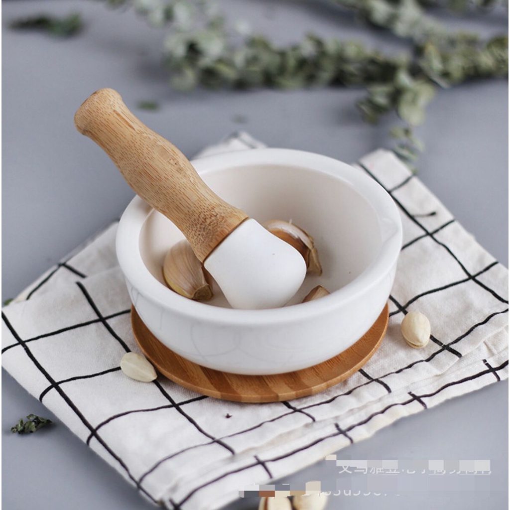 Jual Ulekan/Cobek/Alu Estetic Nordic Style Bahan Keramik (Ceramic ...