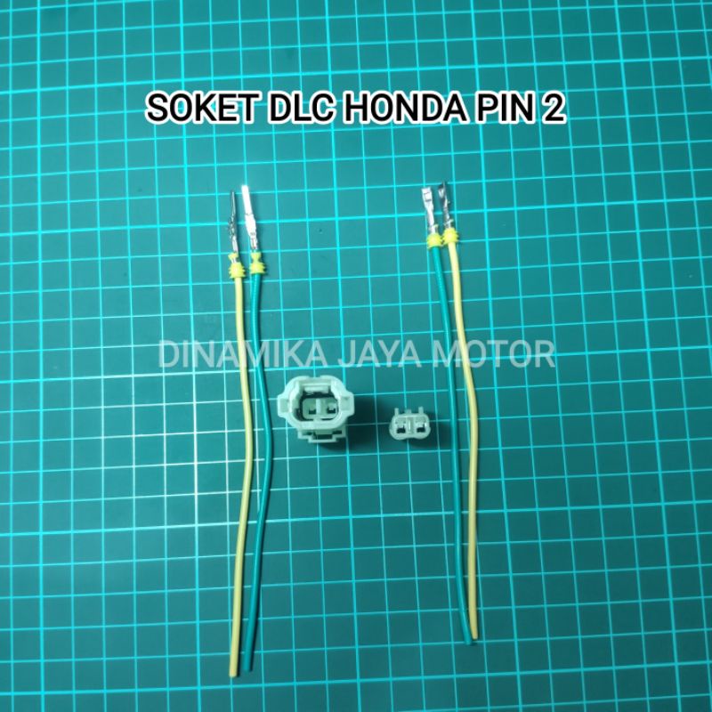 Jual SOKET SOCKET KONEKTOR DLC RESET SCANNER HONDA 2 PIN MALE FEMALE ...