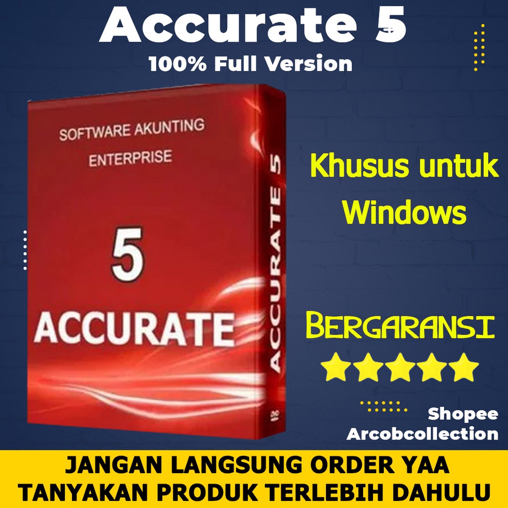 Jual Aplikasi Accurate Accounting Enterprise 5 - Aplikasi Akuntansi ...