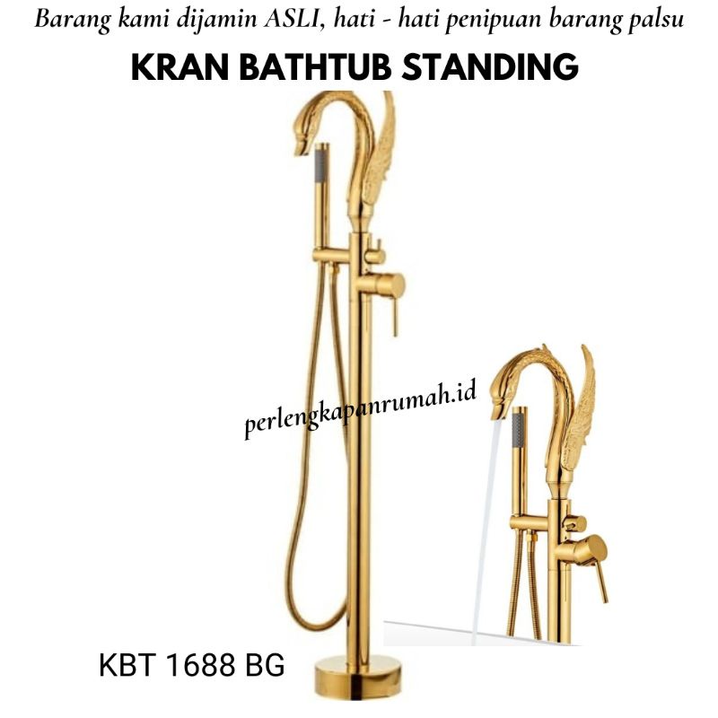 Jual KRAN BATHTUB SET STANDING SALURAN LANTAI GOLD EMAS PANAS DINGIN ...