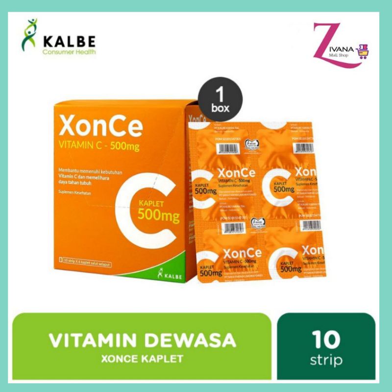 Jual Xonce Kaplet 500mg 1 Box isi 10 Strip @ 60 Tablet | Shopee Indonesia