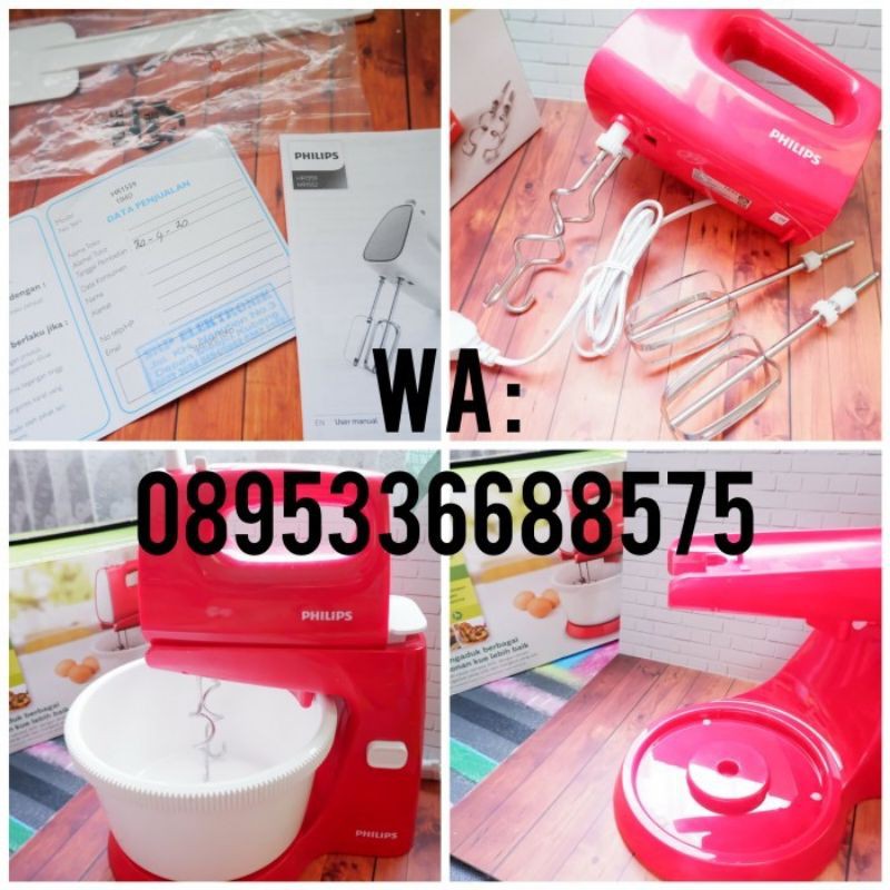 Jual STAND MIXER PHILIPS HR1559 MERAH SECOND | Shopee Indonesia
