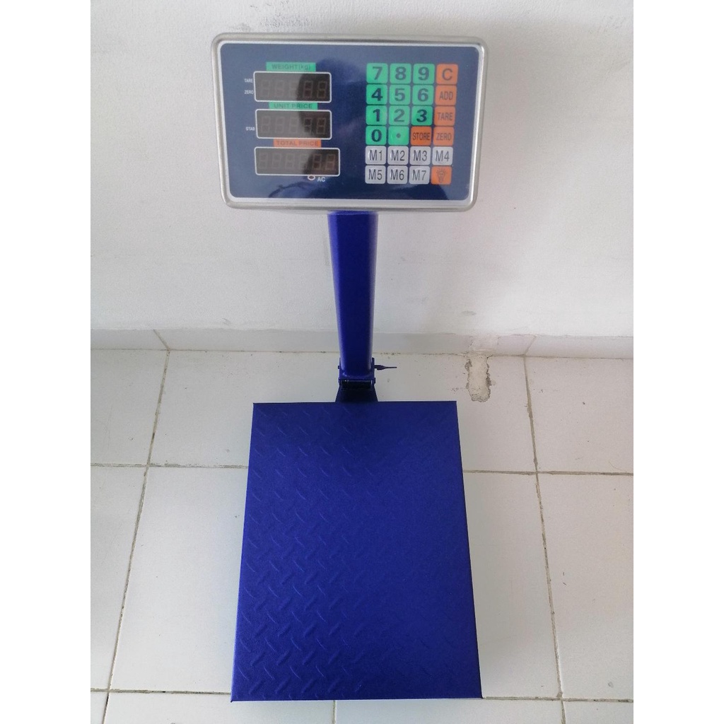 Jual MASTER Timbangan duduk digital 300kg / Timbangan barang 300kg Electronic price Platform ...