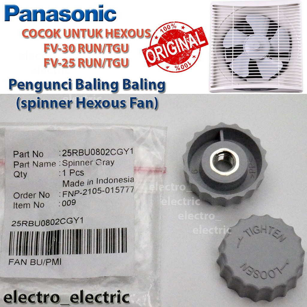 Jual Pengunci Baling Baling Spinner Exhaust Hexous Panasonic | Shopee ...