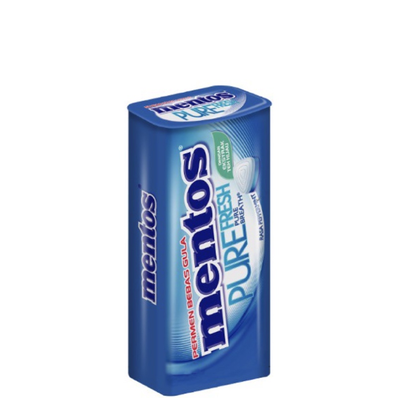 Jual MENTOS Pure Fresh - Perment Mint Rasa Peppermint TIN 35gr | Shopee ...