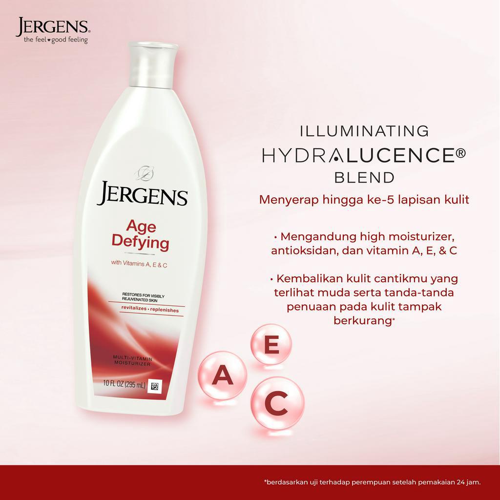 Jual Jergens Age Defying - Dry Skin Body Lotion With Vitamin A, E, & C 295 ml - Moisturizer ...