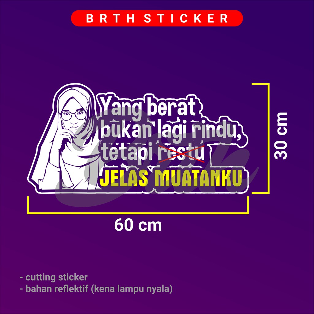 Jual CUTTING STICKER GAMBAR SILUET WANITA BISA REQUEST KATA | KACA ...