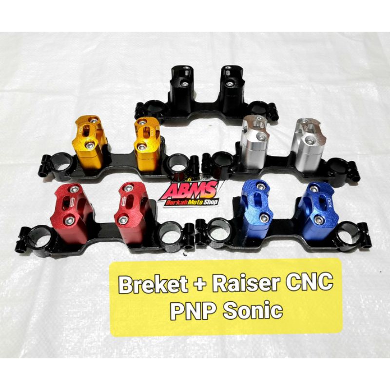 Jual BREKET STANG RZR SONIC RAISER CNC DUDUKAN STANG RZR SONIC 150R ...