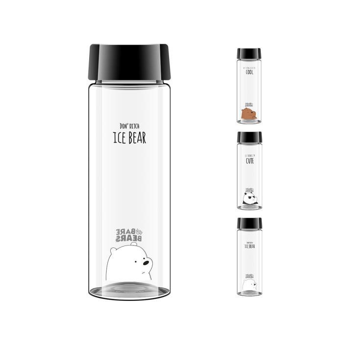 Jual MINISO BOTOL MINUM PLASTIK SIMPLE PLASTIC BOTTLE WE BARE BEARS ...