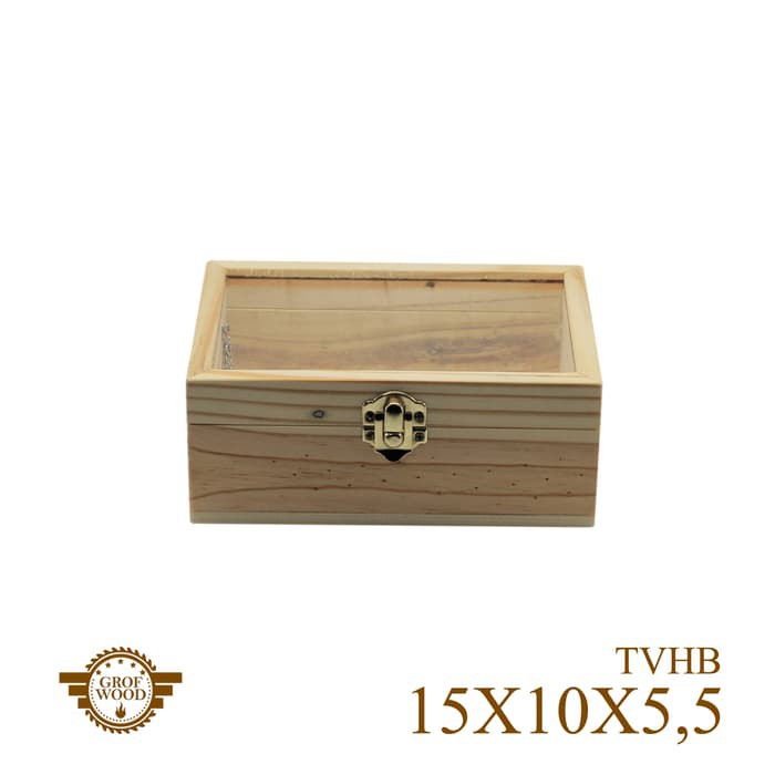 Jual Dijual TOP VIEW HINGES BOX 15X10X5.5 BOX KAYU KOTAK CINCIN RING ...