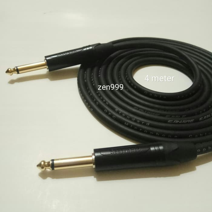 Jual kabel gitar/kabel gitar lurus to lurus seetronic original 4 meter ...