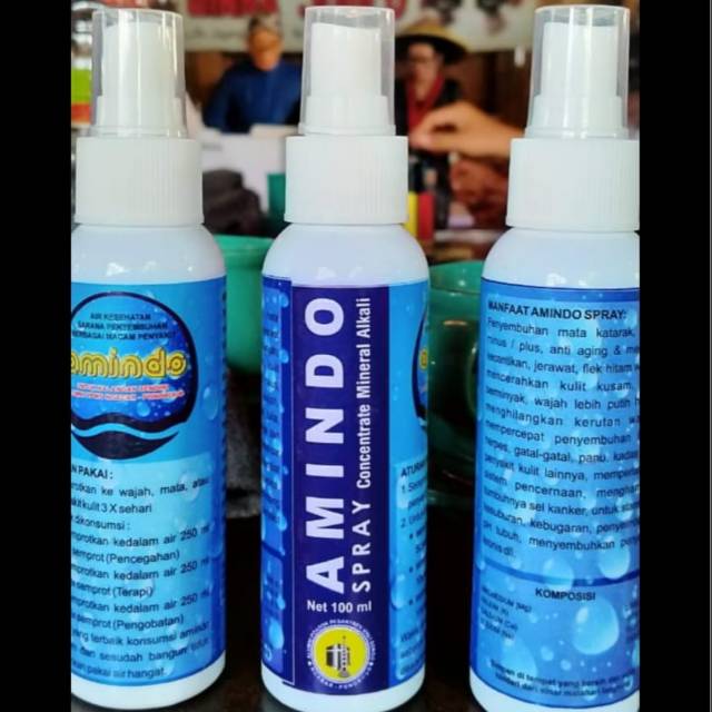 Jual Amindo Spray Concentrate Mineral Alkali /Amindo Water Spray 100 ml ...