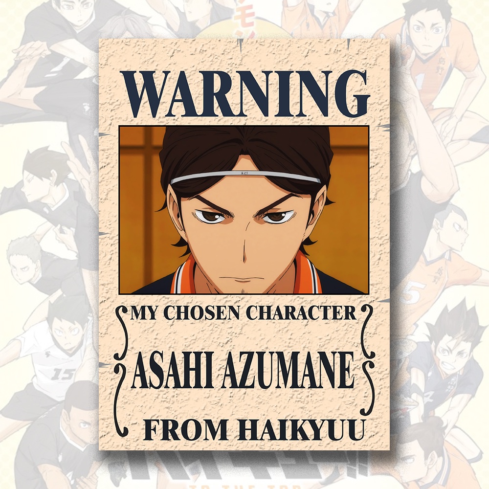 Jual [Minimal Pesan 10 Lembar] Poster A4 A5 Warning Anime Haikyuu Murah ...