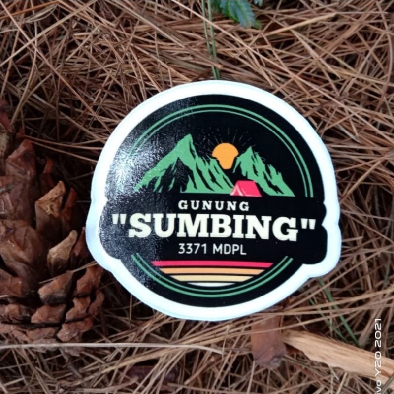 Jual STIKER GUNUNG SUMBING / STIKER GUNUNG INDONESIA STIKER OUTDOOR ...
