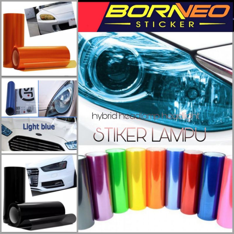 Jual STICKER LAMPU MOTOR MOBIL SKOTLET HEADLAMP HYBRID | Shopee Indonesia
