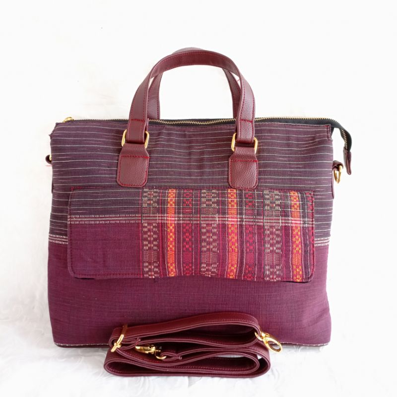 Jual TAS LAPTOP ETNIK TENUN ULOS BATAK 37*7*32 (BRAND: NOPITA_STP ...