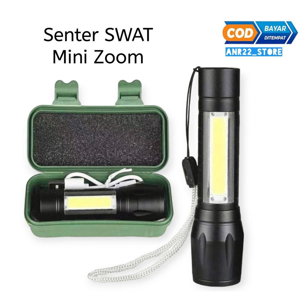 Jual SENTER ZOOM LED SWAT MINI SUPER TERANG TERMURAH USB RECHARGER | Shopee Indonesia