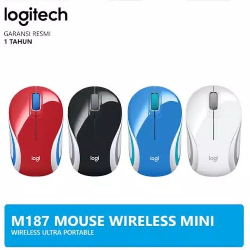 Jual Mouse Logitech M187 Mini Wireless Original / Wireless Mouse Mini M ...