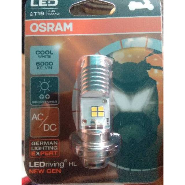 Jual Osram lampu depan LED(putih) matic dan bebek 2 sisi H6 cree ACDC all matic | Shopee Indonesia