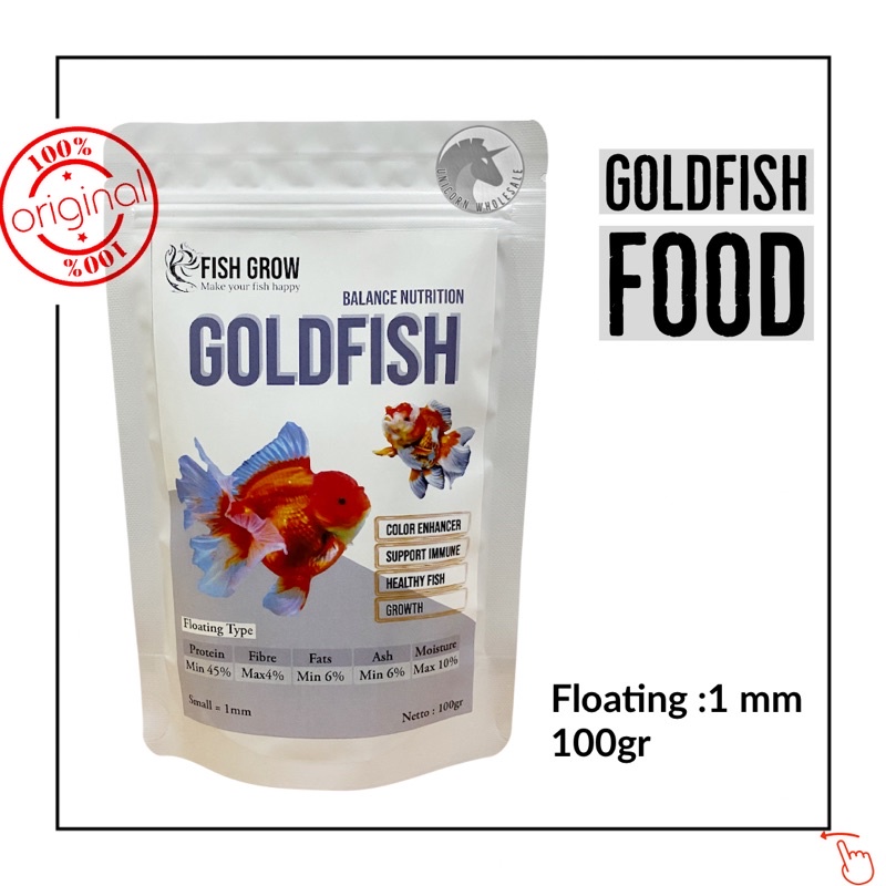 Jual PELET GOLDFISH COLOR & GROWTH PAKAN IKAN MAS KOKI 100 GRAM FISH ...