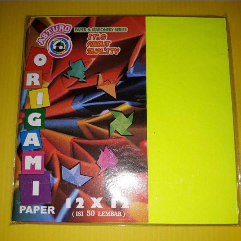 Jual Kertas Origami 12x12 / Kertas Lipat Asturo 12 x 12 | Shopee Indonesia