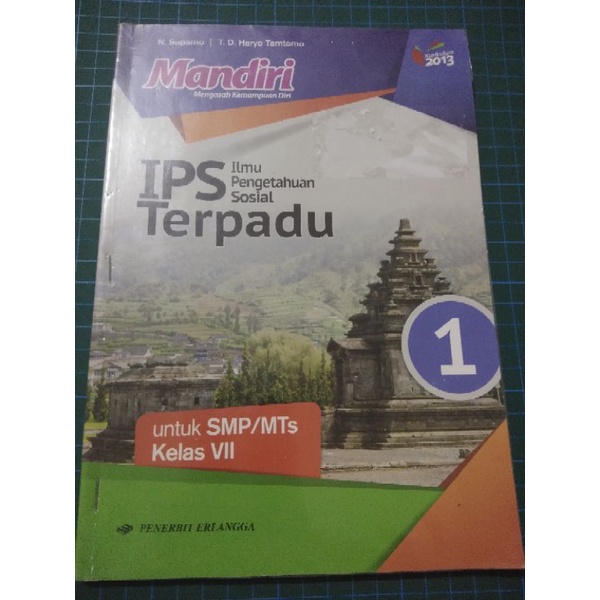 Jual Buku Mandiri IPS terpadu Kelas 7 SMP | Buku Bekas | Shopee Indonesia