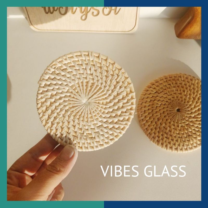 Jual TATAKAN GELAS ROTAN 9CM TATAKAN PIRING ROTAN KAYU TEBAL LENTUR ...