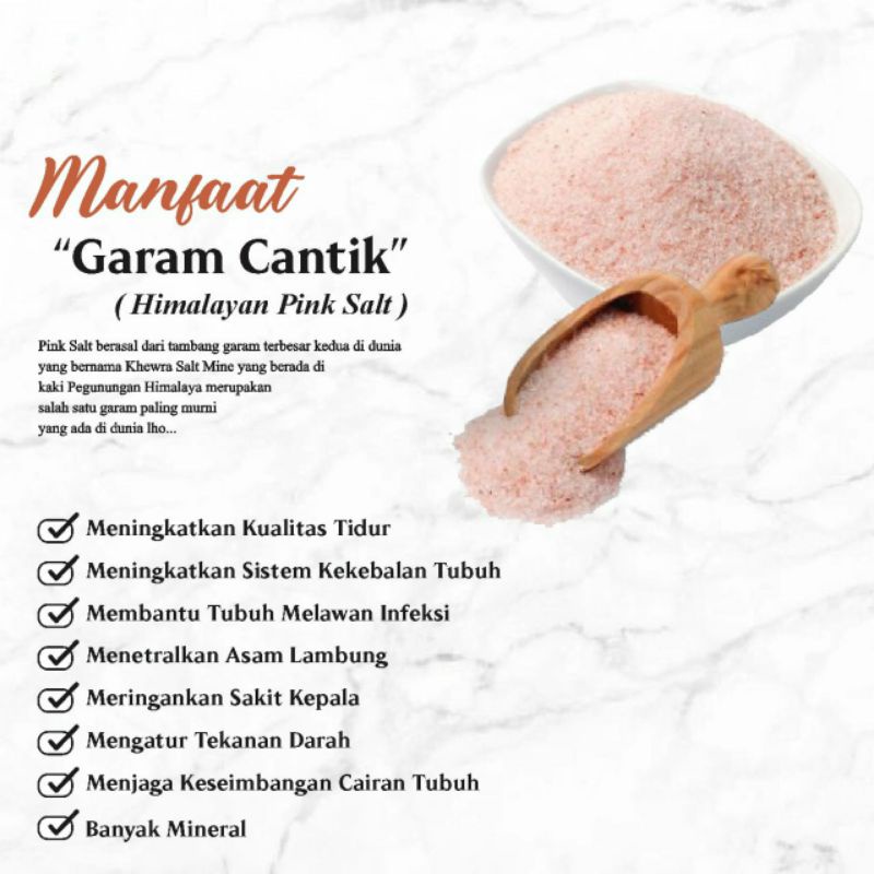 Jual Himalaya Pink Salt (Garam Cantik) | Shopee Indonesia