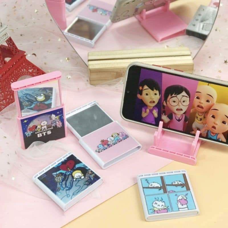 Jual Koleksi Bts - Kaca Mini Bts Bt21 Dudukan Hp Holder Koya Chimmy ...