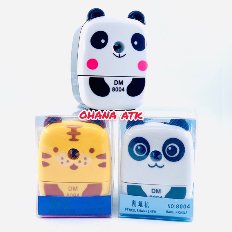 Jual Serutan Meja Rautan Cute Bear Panda Putar Pensil Sharpener VANCO ...