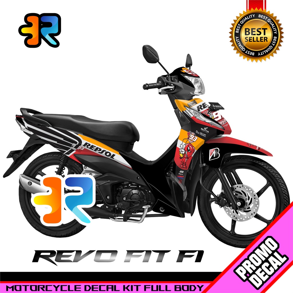 Jual Decal Motor Revo Fit FI Desain Repsol Marquez Sticker Decal Full ...