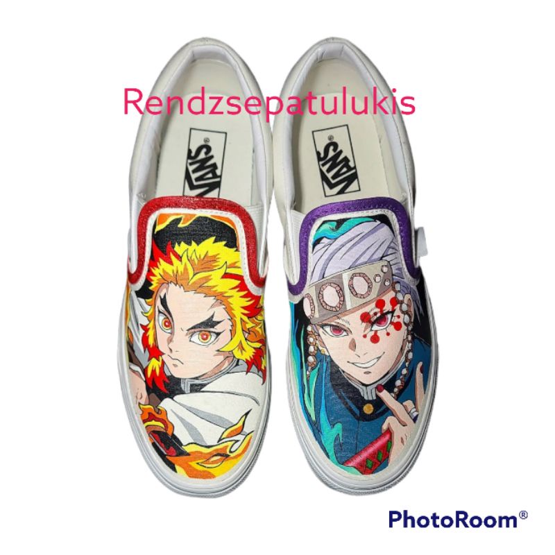 Jual Sepatu Lukis Demon Slayer Rengoku Uzui 1 | Shopee Indonesia