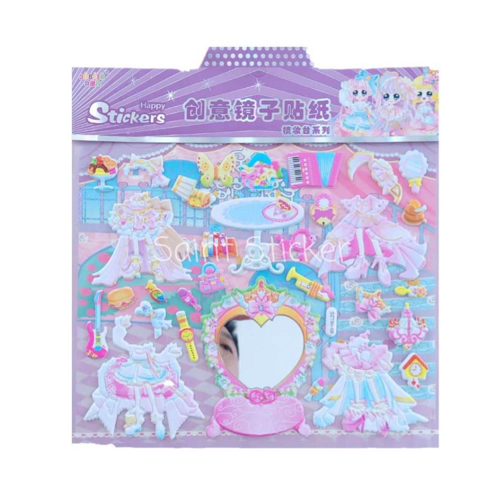 Jual Gambar Tempel Kaca Stiker Cermin Sticker Timbul Anak Karakter ...